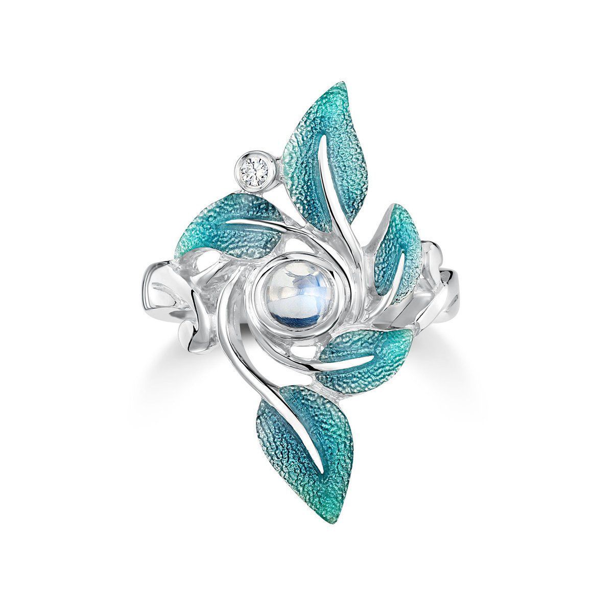 Rowan Ring in Sage Green Enamel – Iona Shop Jewellery